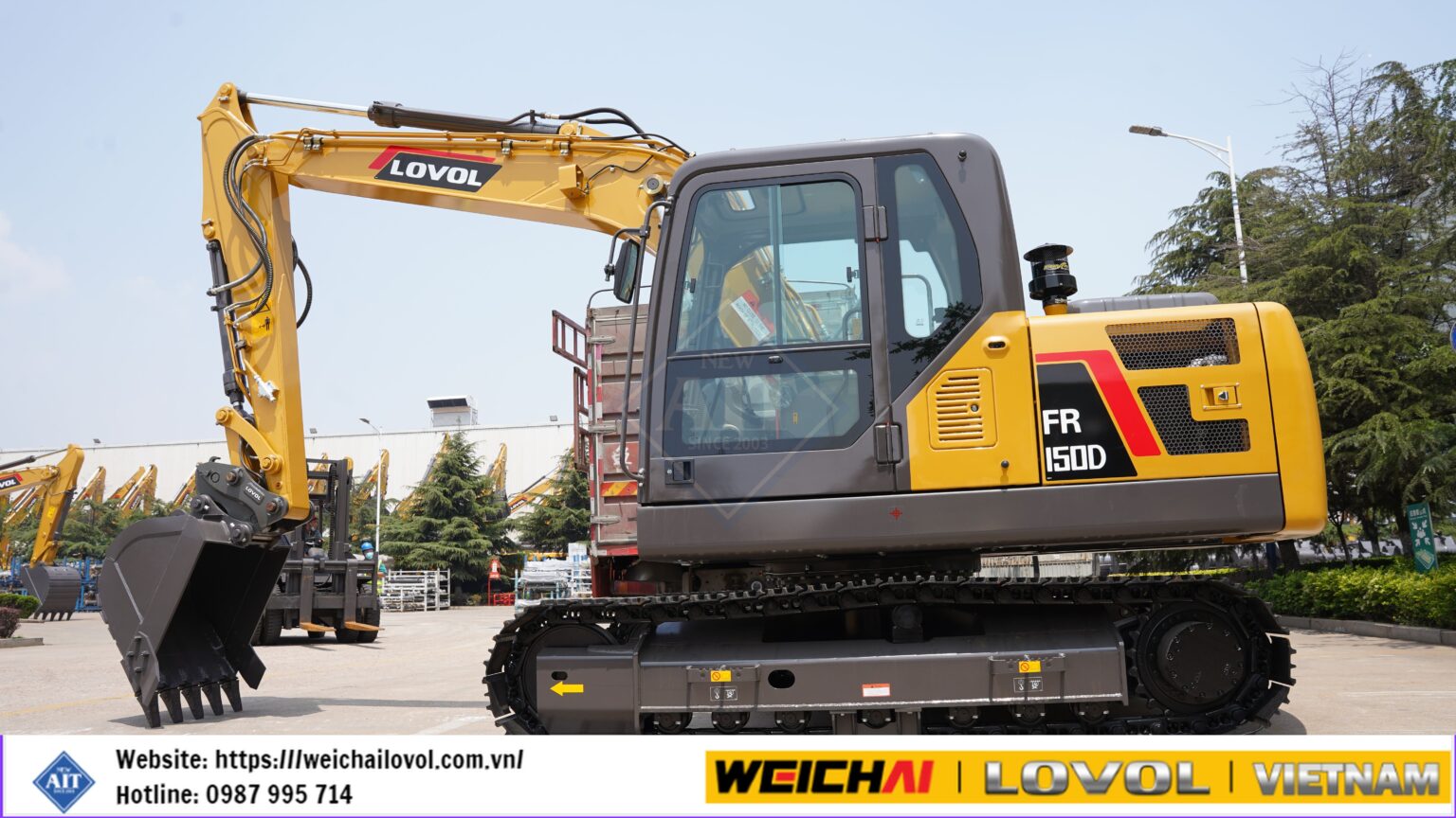 MÁY ĐÀO BÁNH XÍCH WEICHAI LOVOL FR150D -0,6m3